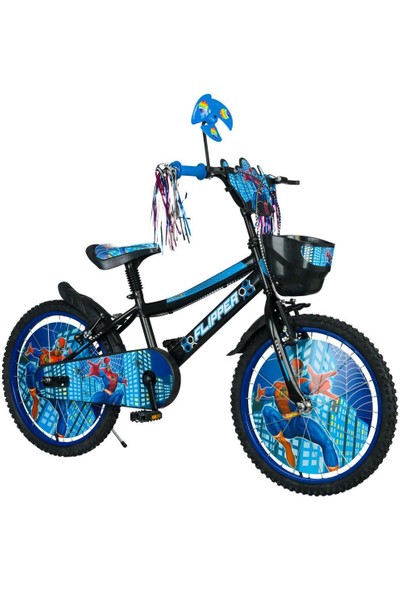 Flipper 20”jant 5-6-7-8-9-10 Yaş Mavi Çocuk Bisikleti