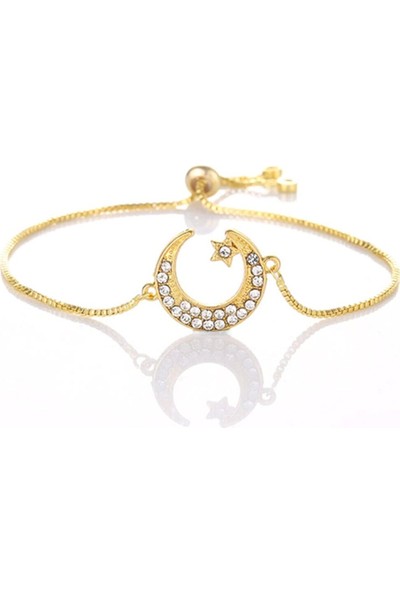 Haziran Ay Yıldız Desenli Asansörlü Bileklik