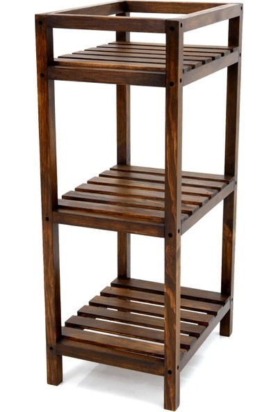 Ahchap Ahşap Ayaklı Banyo Rafı