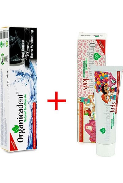 Organicadent Doğal Çocuk ve Doğal Karbonlu Diş Macunu Organicadent Doğal Çocuk ve Doğal Karbonlu Diş Macunu