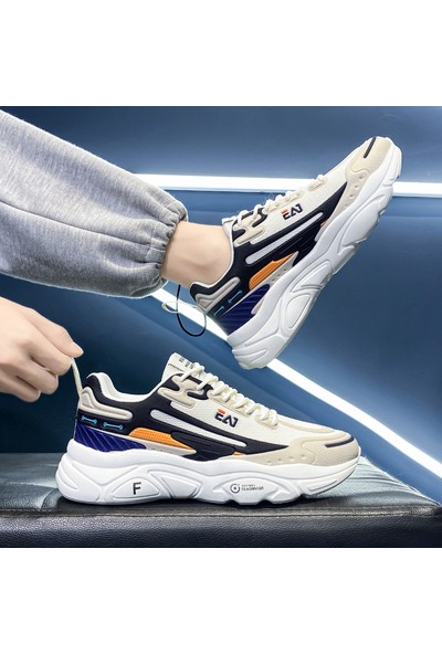 SITONG Beyaz Gri Sneakers Kaymaz Erkek Spor Ayakkabı (Yurt Dışından) SITONG Beyaz Gri Sneakers Kaymaz Erkek Spor Ayakkabı (Yurt Dışından)