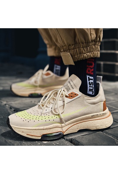SITONG Bej Spor Ayakkabı Kaymaz Erkek Spor Ayakkabı (Yurt Dışından)