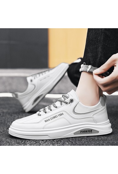 SITONG Beyaz Gri Sneakers Kaymaz Erkek Spor Ayakkabı (Yurt Dışından) SITONG Beyaz Gri Sneakers Kaymaz Erkek Spor Ayakkabı (Yurt Dışından)