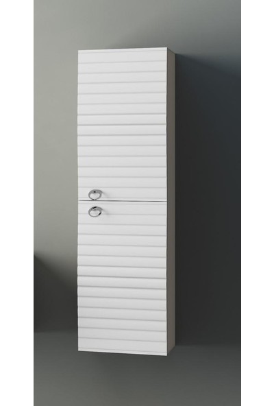 Orka Anzer 40 cm Mdf Beyaz Banyo Boy Çamaşır Dolabı Orka Anzer 40 cm Mdf Beyaz Banyo Boy Çamaşır Dolabı