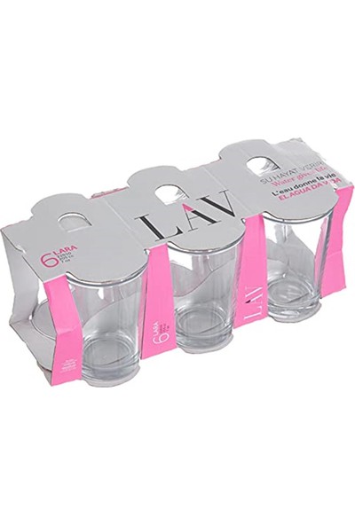 Lav Lara 6'lı Su Bardağı Su Bardağı