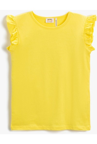 Koton 2Skg10023Ak Bisiklet Yaka NormalKalıp Düz Sarı Kız Çocuk T-Shirt Koton 2Skg10023Ak Bisiklet Yaka NormalKalıp Düz Sarı Kız Çocuk T-Shirt