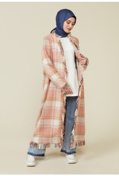 SETRMS Pudra Püskül Detaylı Tüvit Kaban 2213154 SETRMS Pudra Püskül Detaylı Tüvit Kaban 2213154