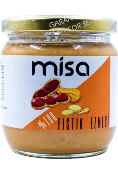 Misa Fıstık Ezmesi - Şekersiz 350 gr Misa Fıstık Ezmesi - Şekersiz 350 gr