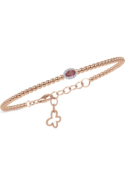 Lea Pırlanta Pırlantalı Oval Yakut Bileklik