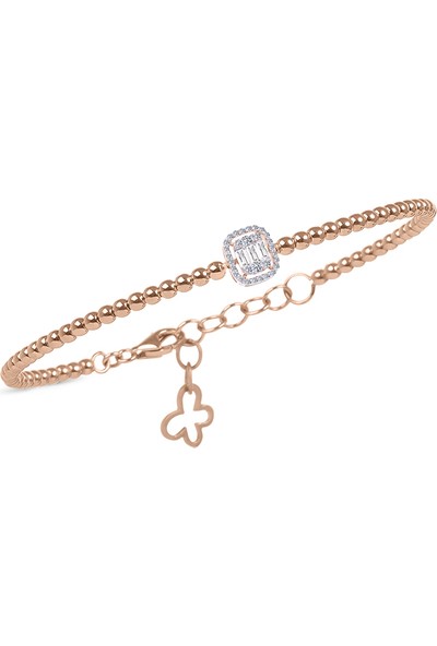 Lea Pırlanta 0.32 Karat Pırlantalı Baget Bileklik