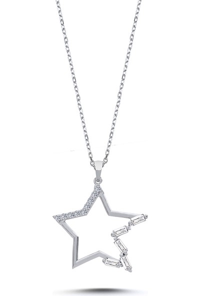 Lea Pırlanta 0.29 Karat Baget Pırlanta Kolye