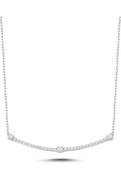 Lea Pırlanta Pırlanta Taşlı Zincirli Kolye