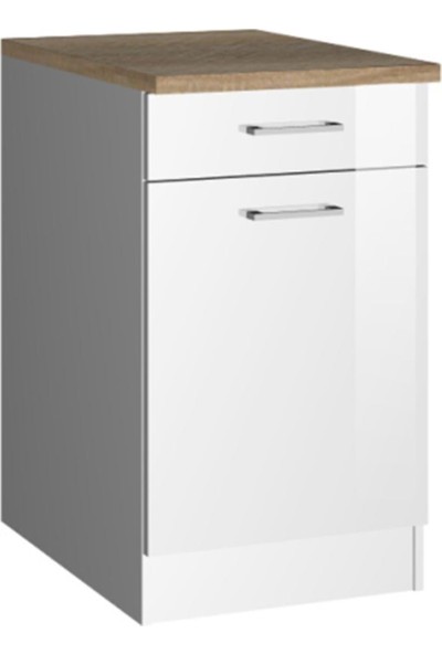 T Designo Tdesigno Ares Mutfak Çekmeceli Alt Modül Çok Amaçlı Dolap 60 cm Beyaz T Designo Tdesigno Ares Mutfak Çekmeceli Alt Modül Çok Amaçlı Dolap 60 cm Beyaz