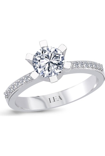 LEA's Pırlanta1.03 KaratKolu Taşlı Tektaş Yüzük