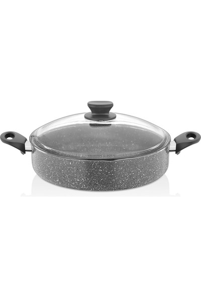 Gri Renk 28 cm Basık Tencere Gri Renk 28 cm Basık Tencere