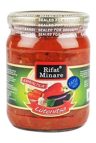 Rıfat Minare Lütenitsa Tatlı Sos Cam 580 gr Rıfat Minare Lütenitsa Tatlı Sos Cam 580 gr