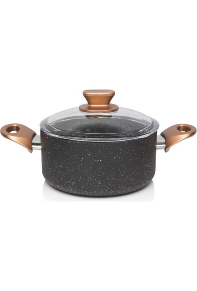 Mat Siyah Renk 22 cm Derin Tencere Mat Siyah Renk 22 cm Derin Tencere