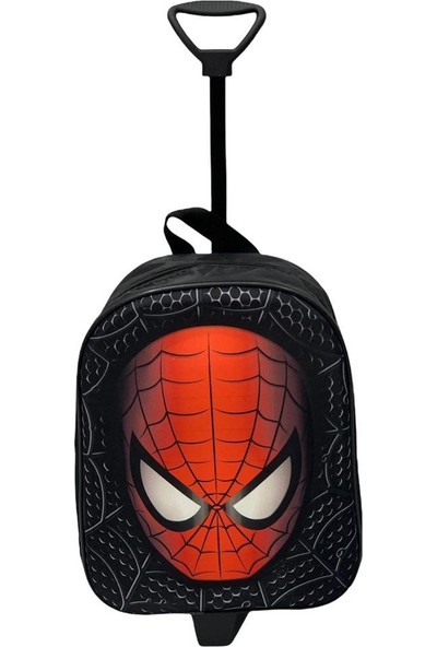 TahTicMer Anaokulu Çocuk Valiz Sırt Çantası Okul Çanta Çekçekli Örümcek Adam Yumuşak Ön Yüzey 5d Boyutlu TahTicMer Anaokulu Çocuk Valiz Sırt Çantası Okul Çanta Çekçekli Örümcek Adam Yumuşak Ön Yüzey 5d Boyutlu