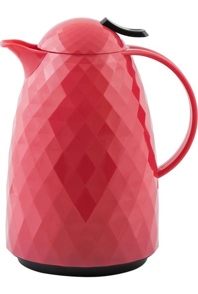 EWS 1 Lt Soft Fuşya Prizma Basma Kapaklı Termos