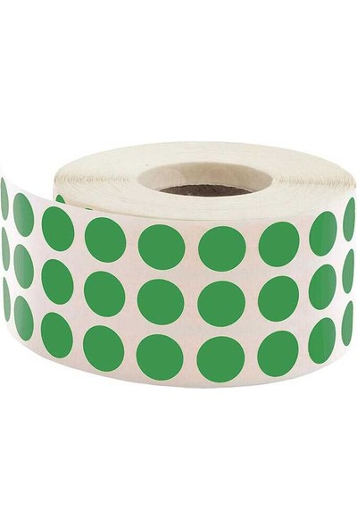 Taroks Nokta Etiket 10 mm Yeşil 5000 Adet