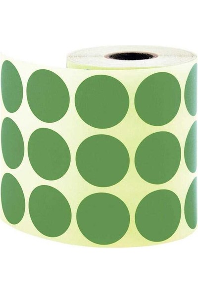 Taroks Nokta Etiket 30 mm Yeşil 2000 Adet