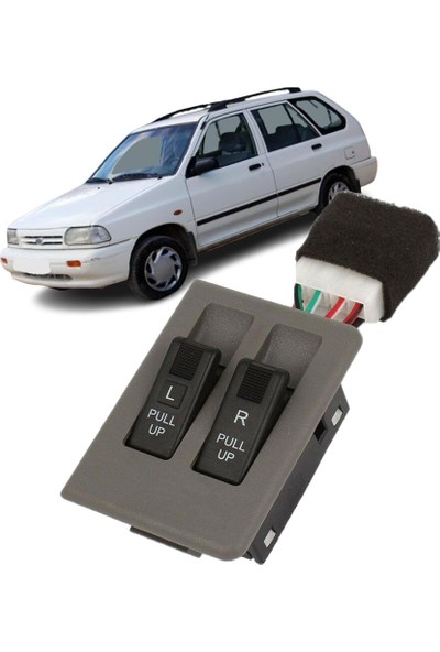 CRN Kia Pride Cam Anahtarı Sol Çiftli