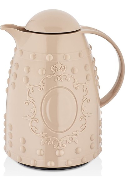 EWS 1 Lt Sütlü Kahve Rölyef Termos