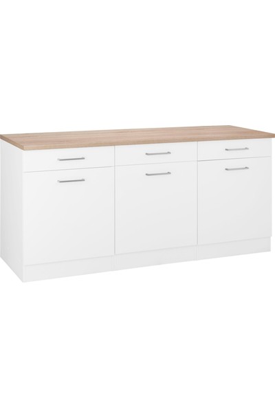 T Designo Tdesigno Ares Mutfak Çekmeceli Çok Amaçlı Alt Modül -Dolap 180 cm Beyaz T Designo Tdesigno Ares Mutfak Çekmeceli Çok Amaçlı Alt Modül -Dolap 180 cm Beyaz