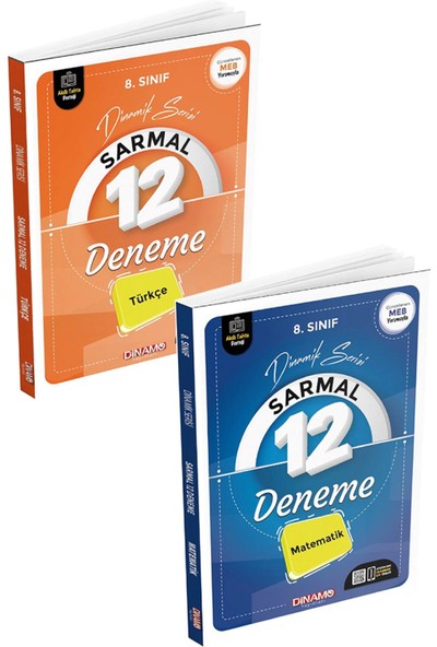 Dinamo Yayınları 2022 8. Sınıf Matematik, Türkçe Sarmal Denemeler 2 Kitap Dinamo Yayınları 2022 8. Sınıf Matematik, Türkçe Sarmal Denemeler 2 Kitap