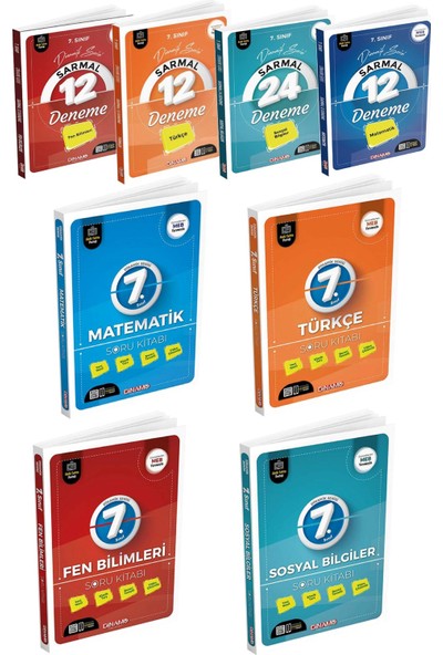 Dinamo Yayınları 2022 7. Sınıf Sarmal Denemeler ve Soru Bankaları Set 8 Kitap