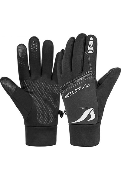 Top Sport Su ve Rüzgar Geçirmez Erkek Kayak Eldivenleri - Siyah (Yurt Dışından)
