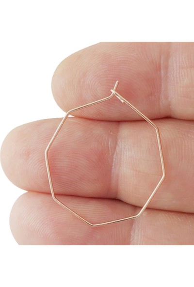 Mykonsept 25MM Asimetrik Küpe Halkalı Rose 24 Adet Mykonsept 25MM Asimetrik Küpe Halkalı Rose 24 Adet