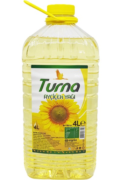 Turna Ayçiçek Yağı 4lt