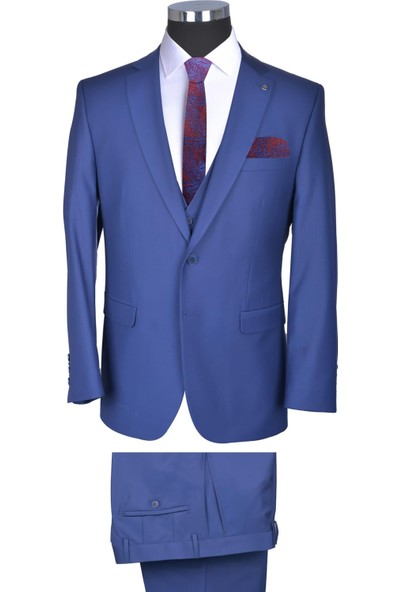 Baggi Regular Fit Düz Yelekli Takım Elbise A.laci