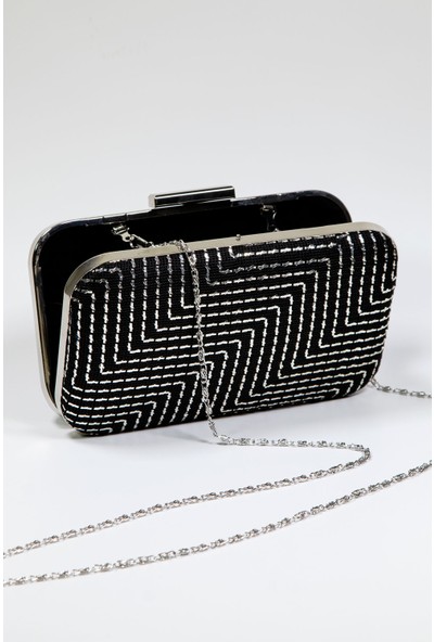 Lila Rosa El Işlemeli Portföy Tel Kırma Abiye Çanta Lila Rosa El Işlemeli Portföy Tel Kırma Abiye Çanta