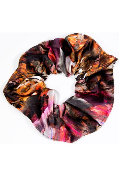 Lila Rosa Saf Ipek Toka Büyük Boy