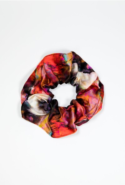 Lila Rosa Saf Ipek Toka Büyük Boy