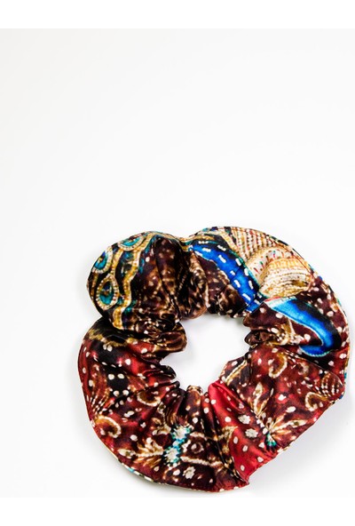 Lila Rosa Saf Ipek Toka Büyük Boy