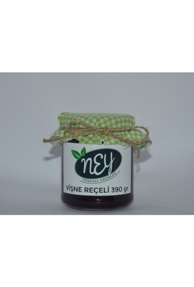 Ney Yöresel Ürünler Ev Yapımı Doğal Vişne Reçeli 390 gr Ney Yöresel Ürünler Ev Yapımı Doğal Vişne Reçeli 390 gr