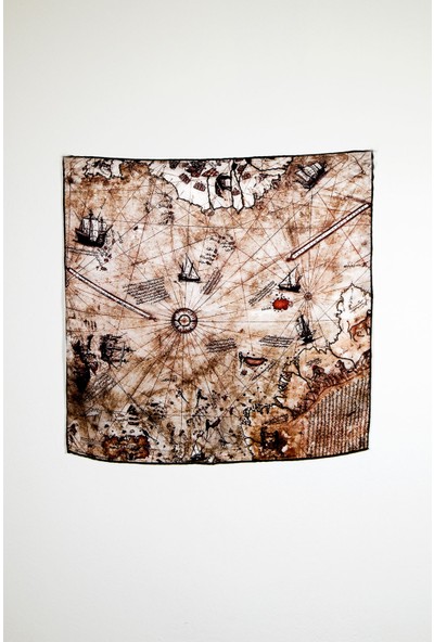 Lila Rosa Piri Reis Desenli Ipek Bandana Fular Lila Rosa Piri Reis Desenli Ipek Bandana Fular