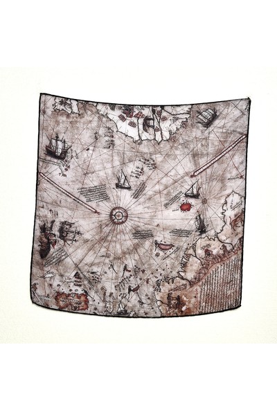 Lila Rosa Piri Reis Desenli Bandana Fular Lila Rosa Piri Reis Desenli Bandana Fular