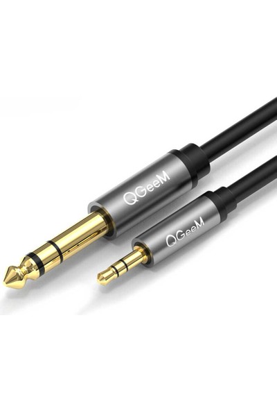 Kupa 3.5mm To 6.35MM Aux Audio 3 M Alaşım Jack Girişi Hifi Kalitesi Ses Aktarımı Kablo Kupa 3.5mm To 6.35MM Aux Audio 3 M Alaşım Jack Girişi Hifi Kalitesi Ses Aktarımı Kablo