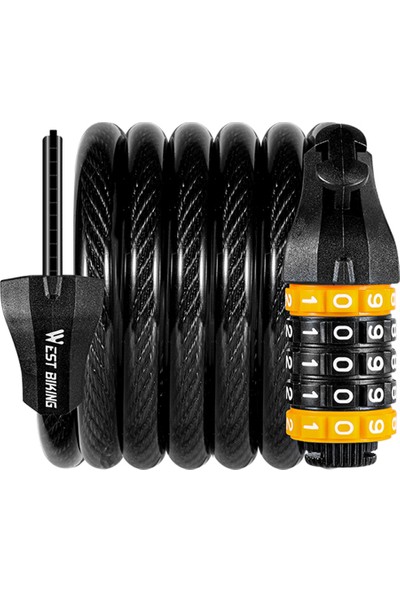 West Biking Bisiklet Kilidi - Siyah (Yurt Dışından)