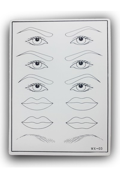 Armoni Kaş Göz Şekilli Kalıcı Makyaj Latex Microblading Çalışma Suni Deri 15ADET Armoni Kaş Göz Şekilli Kalıcı Makyaj Latex Microblading Çalışma Suni Deri 15ADET