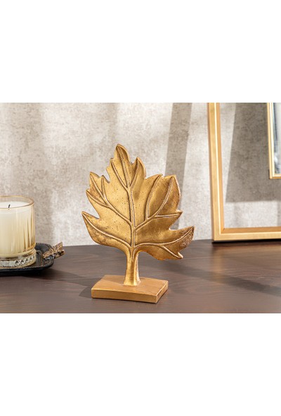 English Home Elegant Leaf Dekoratif Obje 16X6,5X22 cm Gold English Home Elegant Leaf Dekoratif Obje 16X6,5X22 cm Gold