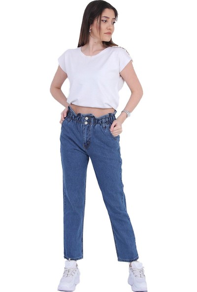 Provedas Bel Lastikli Çift Düğmeli Pantolon