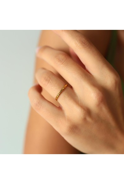 Cherry 14 Ayar Altın Burgu Yüzük Cherry 14 Ayar Altın Burgu Yüzük