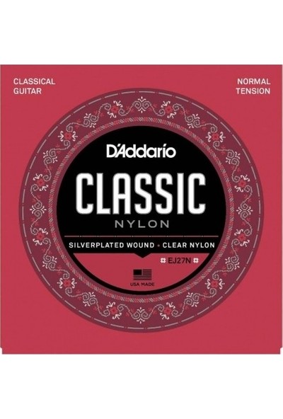 Daddario D'addario EJ27N Classic Nylon Gitar Teli Daddario D'addario EJ27N Classic Nylon Gitar Teli