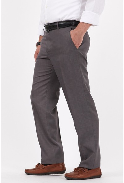 Sippo Trade Erkek Büyük Beden Klasik Gri Kumaş Pantolon Sippo Trade Erkek Büyük Beden Klasik Gri Kumaş Pantolon
