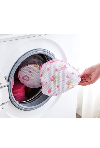 Ferzin Sütyen Iç Çamaşır Yıkama Filesi Gül Desenli